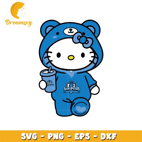 Hello Kitty Saint Peters Peacocks Svg Dreamsvg Store
