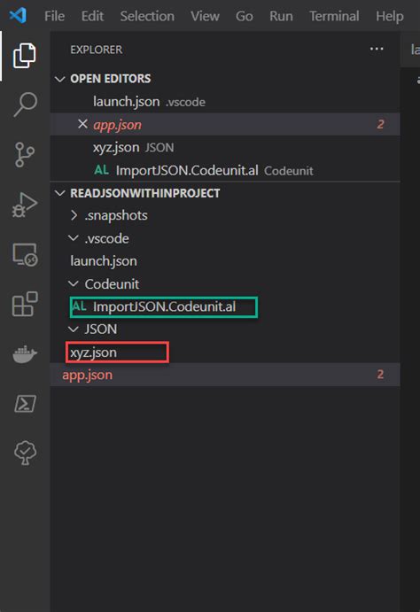 Read A Json File Within The Projects In Vs Code —