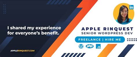 Freelance Wordpress And Php Developer Apple Rinquest
