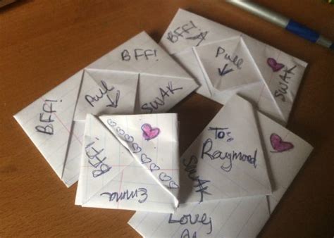 Folded Handwritten Note