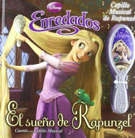 Libro Sueño De Rapunzel El Enredados Cuento Cepillo Musical De