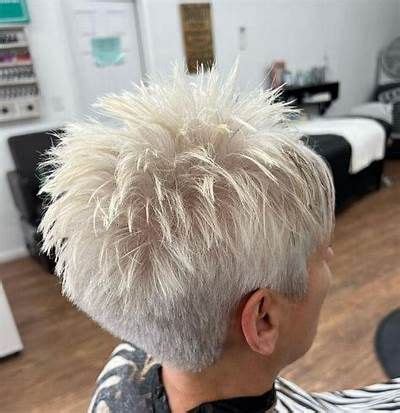 Short Spiky White Hair Artofit