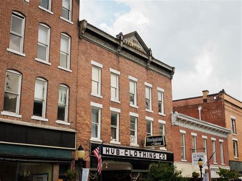 Hub Clothing Company Sign In Downtown Hinton West Virginia Editorial