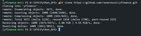 How To Install Python Yfinance Using Github Geeksforgeeks