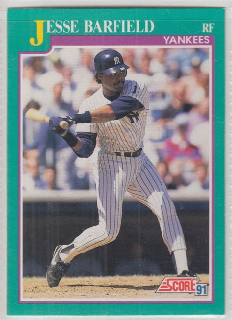 1991 Score Jesse Barfield 148 On Kronozio