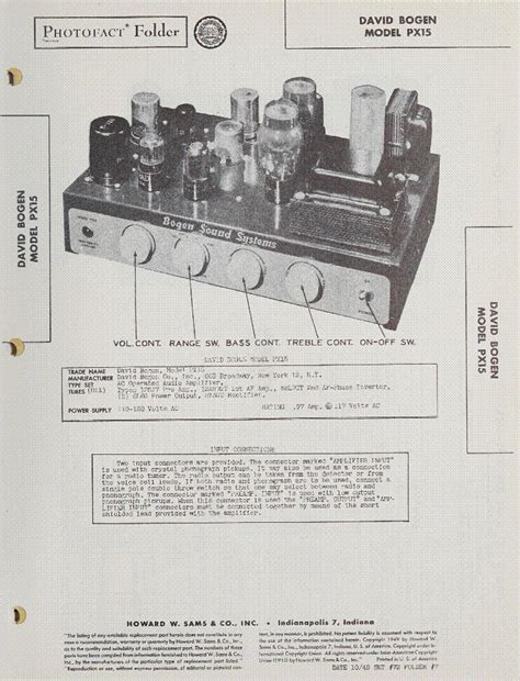 David Bogen Model Px15 Service Manual Download Schematics Eeprom