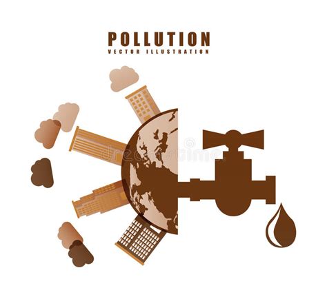 Pollution From Industry Stock Vector Illustration Of Chemical 61762424