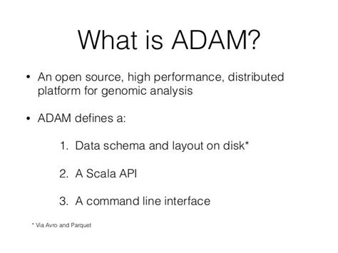 Scaling Up Genomic Analysis With Adam