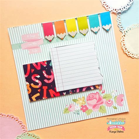 Cute First Day Of School Scrapbook Page