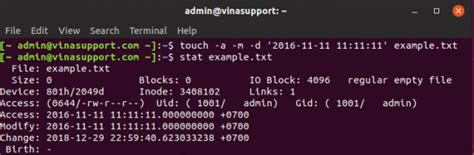 sự khác nhau giữa mtime ctime và atime trong linux unix vinasupport