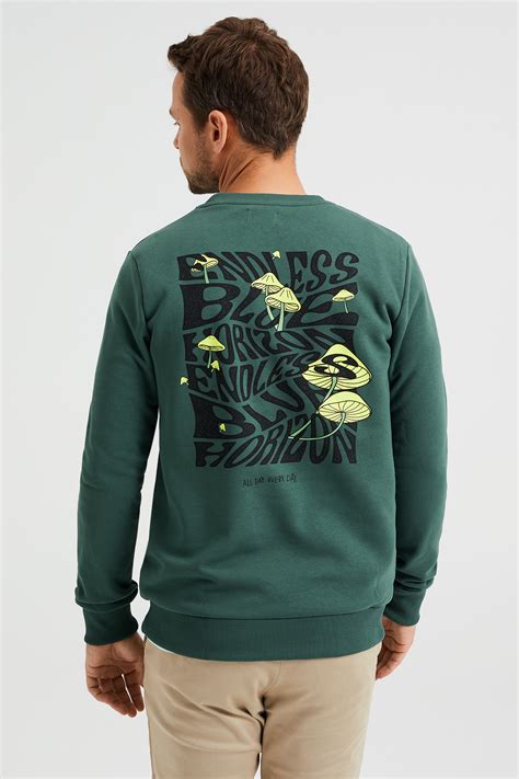 Heren Sweater Met Opdruk
