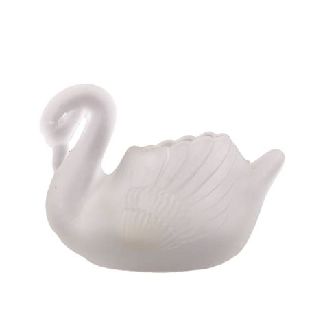 Vintage Frosted Glass Swan Our Satellite Hearts