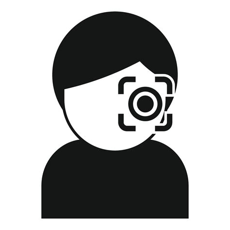 Facial Recognition System Scanning Man Face Biometric Security Icon 49557451 Vector Art At Vecteezy