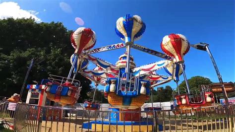 Flying Spinning Hot Air Balloon On Ride Pov And Off Ride Pov