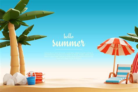 Summer Background Template Composition Graphic By Aalfndi · Creative Fabrica