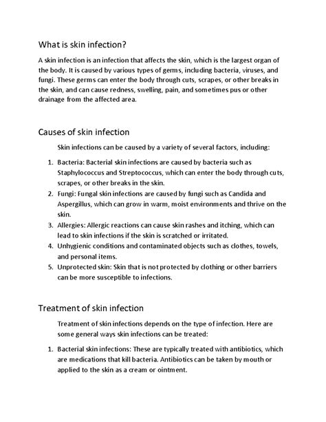 Skin Infection What Is Skin Infection A Skin Infection Is An