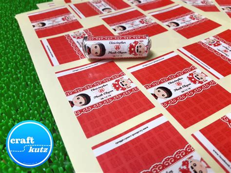 Personalized Mini Mentos Stickers ~ Craft Kutz