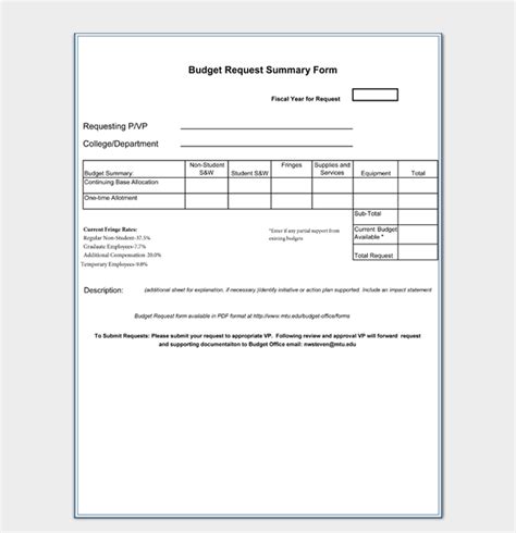 Budget Request Form 11 Examples And Templates In Word