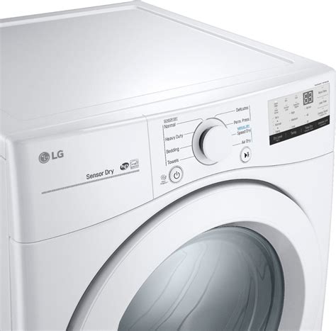 Lg 74 Cu Ft Electric Dryer White Stackable Dle3400w The Brick