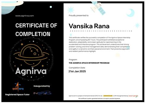Vansika Rana On Linkedin Spaceinternship Innovation Aicte Grateful