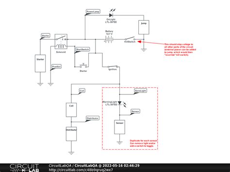 Why Is There Voltage In Circuite When Kill Switch Engaged Electronics Q A CircuitLab