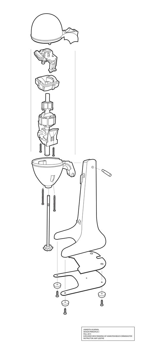 Exploded View Drawing Sketches Drawings Technical Drawing Cutaway