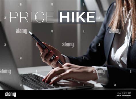 Writing Displaying Text Price Hike Word For Sum Of Values That