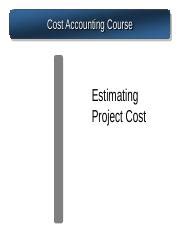 Estimating Project Costs Guidelines Importance And Approaches Course Hero