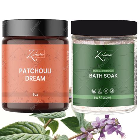 Patchouli Dream With Rose And Hibiscus Bath Soak Zahara Organics