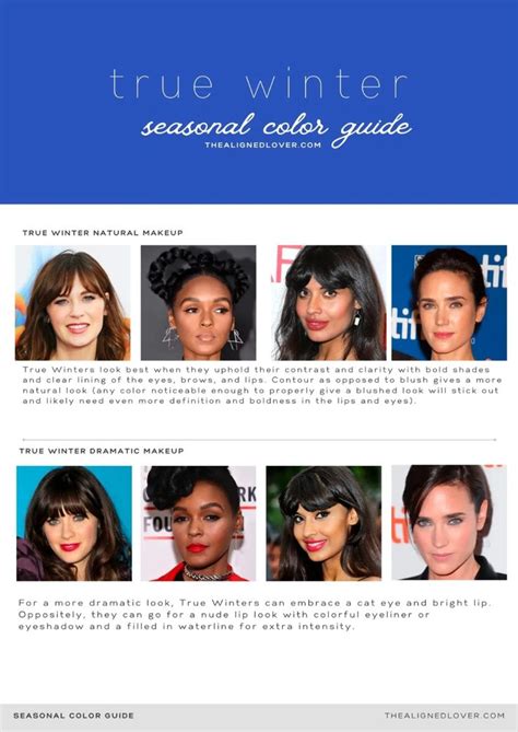 Dark Winter Color Palette Celebrities