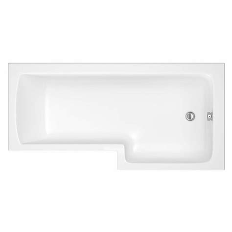 Ella Rowe L Shape Shower Bath 1700mm X 850mm Right Hand