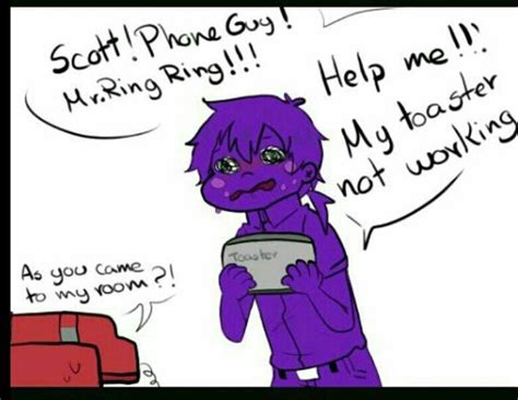 My Toaster Not Working Purple Guy Comic Fnaf Vincent Toast William