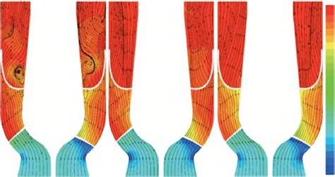 Static Pressure And Relative Streamline Distributions Inside The