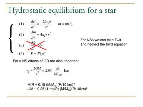 Ppt Lecture1 Structure Of Neutron Stars Powerpoint Presentation