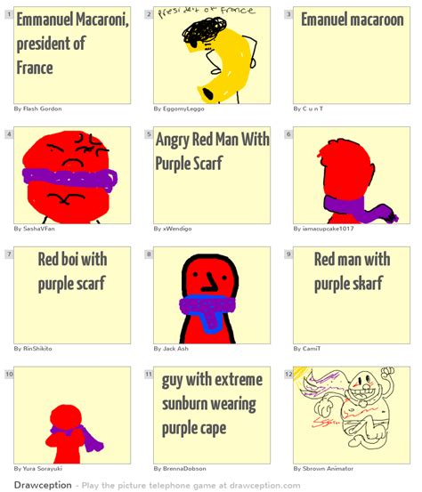 Emmanuel Macaroni President Of France Drawception