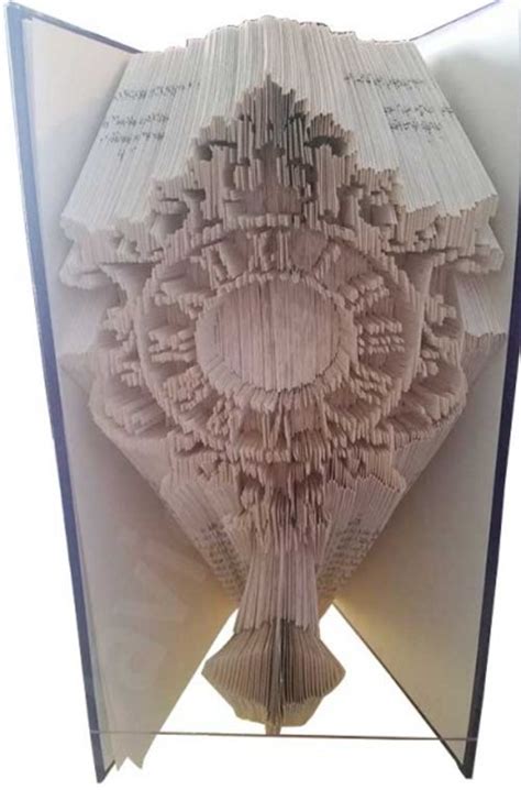 Clock 2 Cut Fold Book Folding Pattern Cut Fold Book Art