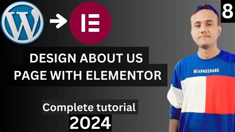 How To Design Wordpress About Page With Elementorahmar Ars Youtube