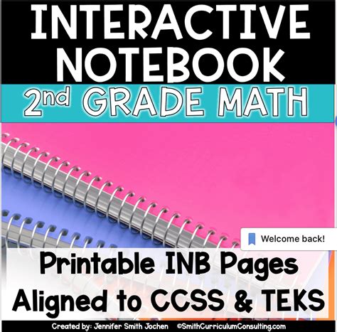 2nd Grade Math Interactive Notebook Bundle • Smith Curriculum And