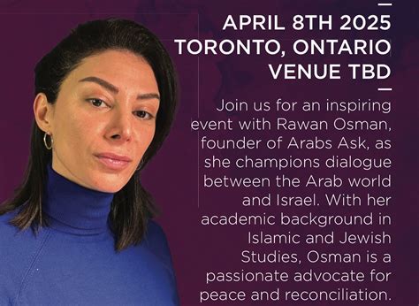 Rawan Osman Coming To Toronto April 8