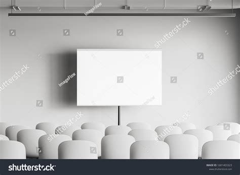 Mock Projection Screen Modern Office Classroom Stock Illustration 1681403323 Shutterstock