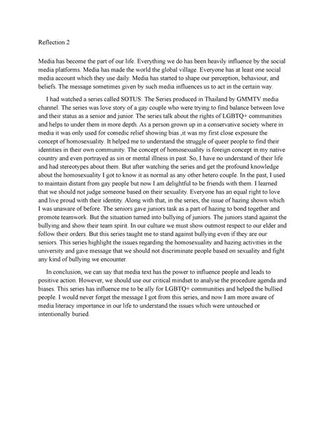 Reflection 2 Assignment Reflection 2 Media Has Become The Part Of Our Life Everything We Do Reflection 2 Assignment Reflection 2 Media Has Become The Part Of Our Life Everything We Do