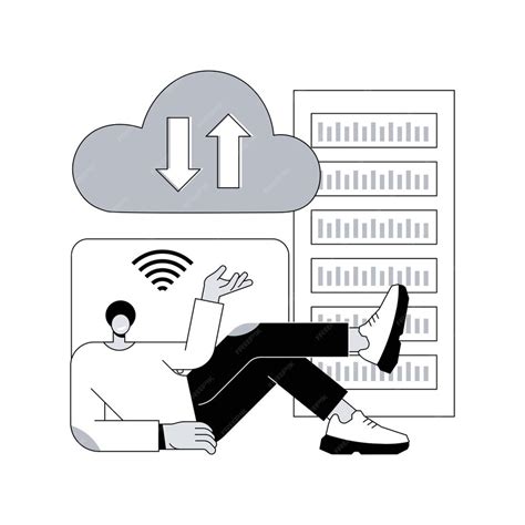 Premium Vector Edge Computing Abstract Concept Vector Illustration