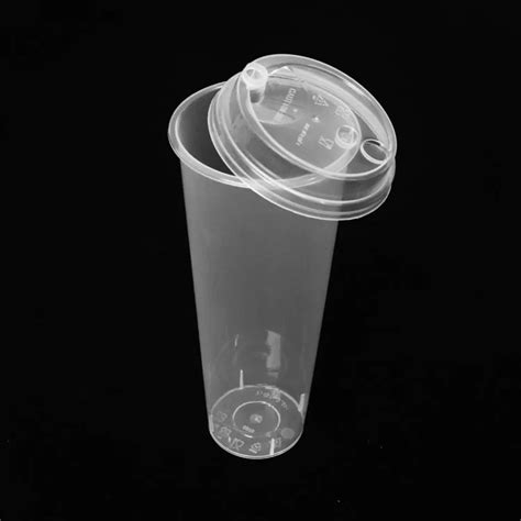 1000ml 일회용 플라스틱 컵 투명 음료 주스 커피 차 테이크 아웃 포장 플라스틱 컵 뚜껑 Buy 일회용 플라스틱 컵일회용 과일 주스 음료 플라스틱 우유 차 컵