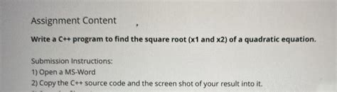 Solved Assignment Content Write A C Program To Find The