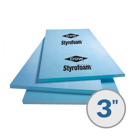 Dow Styrofoam 3 In X 4 Ft X 8 Ft Gcnyc