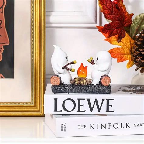 할로윈 수지 장식 스푸키 모닥불 귀신 실내 가정 장식 수집 가능한 무전기 필요 없는 장식 할로윈을 위한 완벽 Temu Republic Of Korea