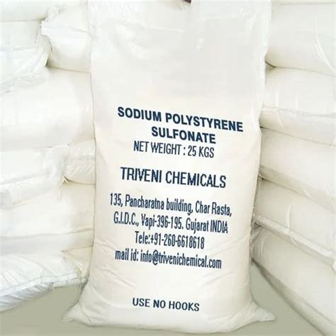 Solid Sodium Polystyrene Sulfonate Grade Standard Industrial Grade At Best Price In Vapi