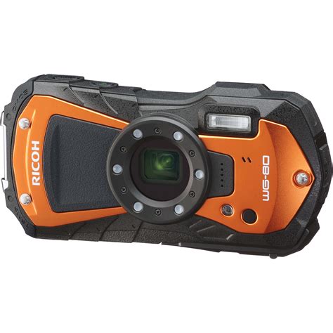 Ricoh Wg 80 Digital Camera Orange Photo Freedom Digital Cameras