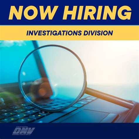 Dmv Investigations Is Now Hiring Positions Available In Southern