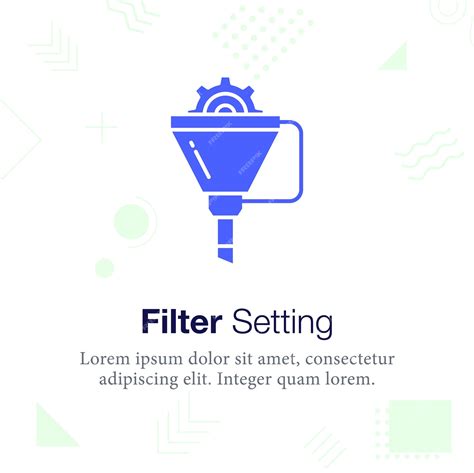 Premium Vector Filter Setting Vector Illustration Icon